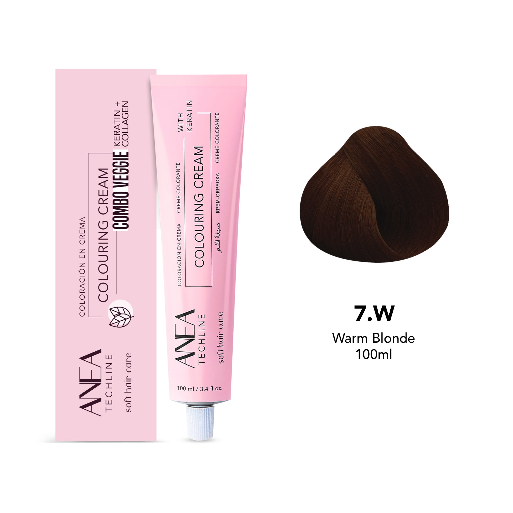 Anea Colouring Cream 7.W Warm Blonde 100ml – Dayjour