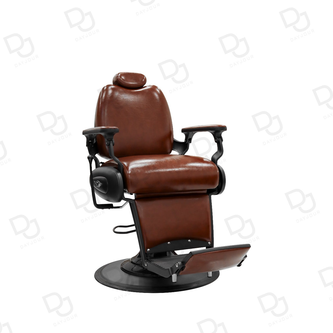 Shine Brown Heavy Duty Professional Barber Salon Gents Chair – Dayjour