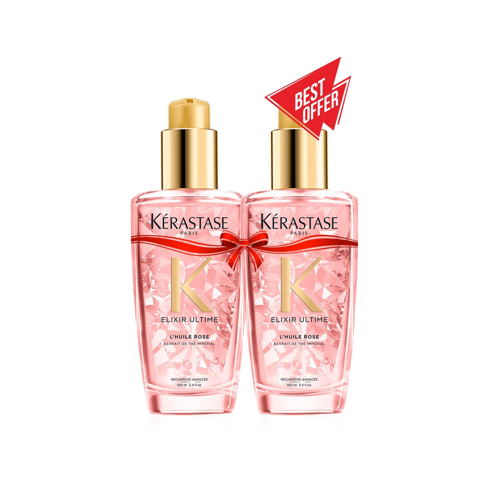 Kerastase Elixir Ultime L'Huile, Rose 100 ml Duo Offer Package – Dayjour