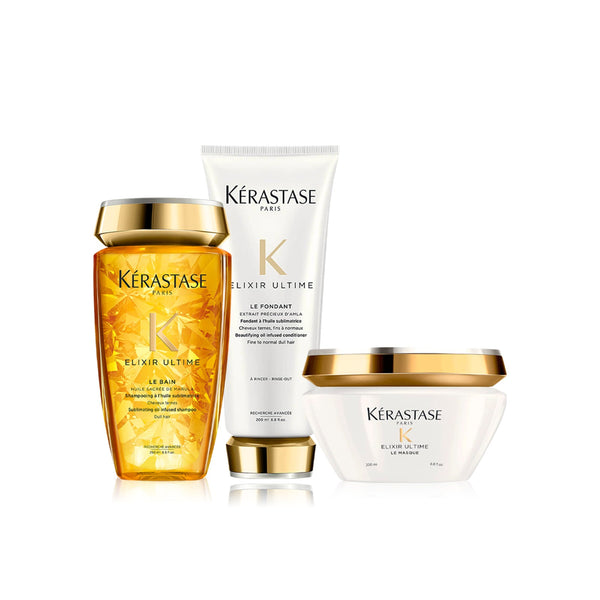 Kerastase Elixir Ultime Shampoo, Conditioner & Mask Package | Luxurious ...