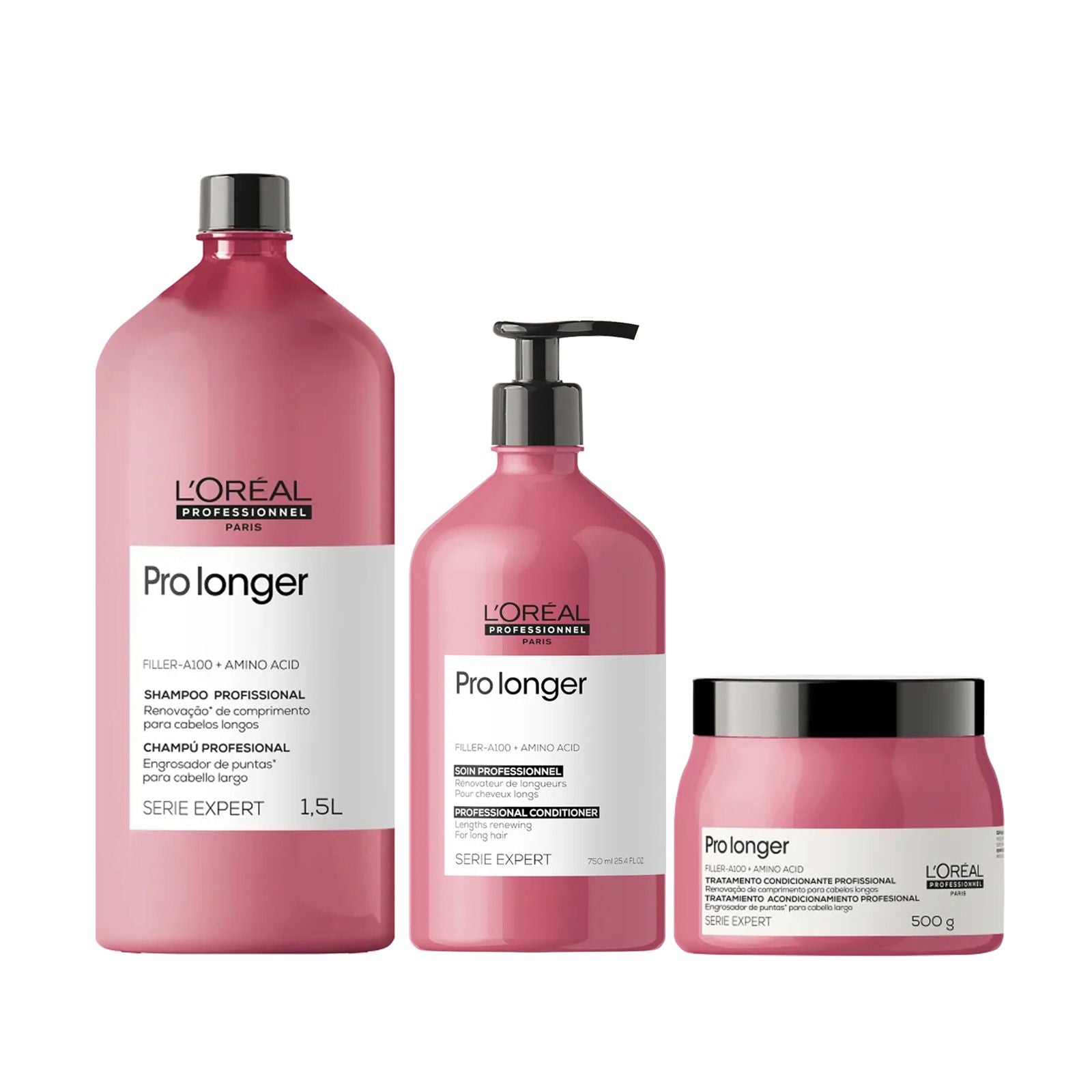 Loreal Serie Expert Pro Longer Shampoo, Conditioner and Hair Mask Pack ...