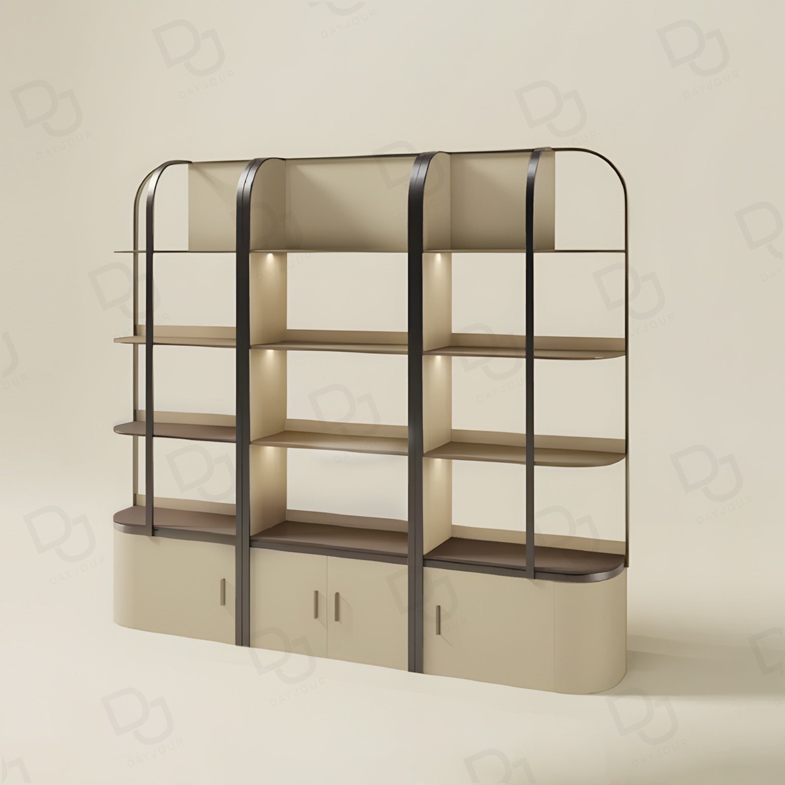 Salon Spa Product Display Shelf Stand Beige Color – Dayjour