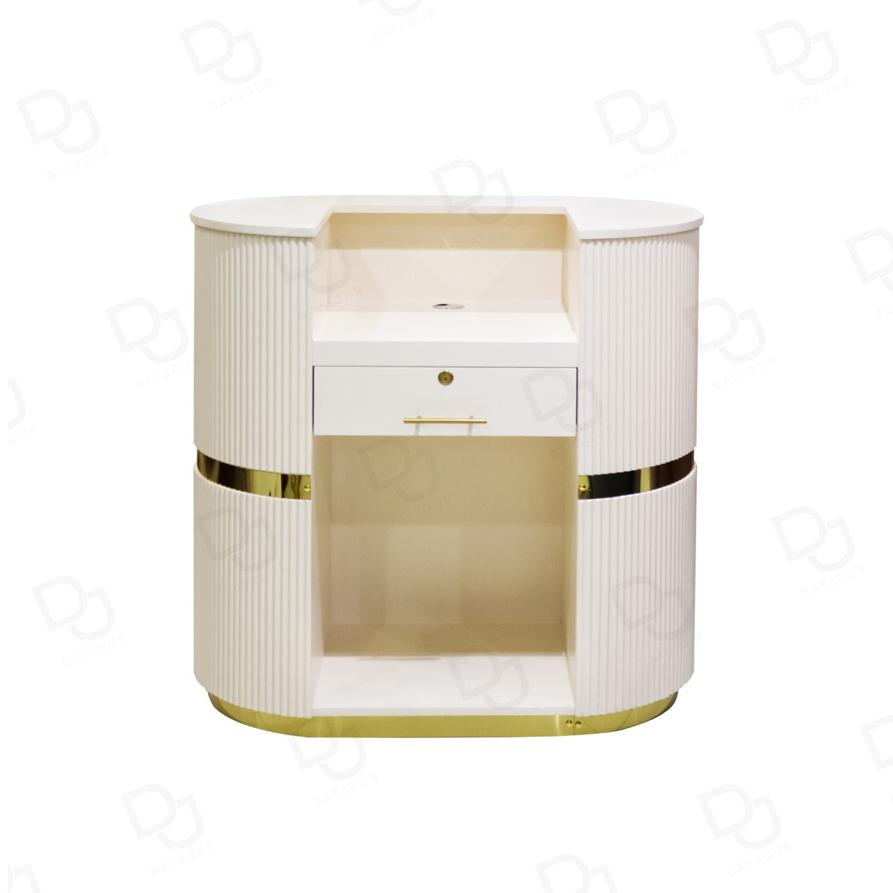 Salon Reception Counter Desk Cream – Dayjour