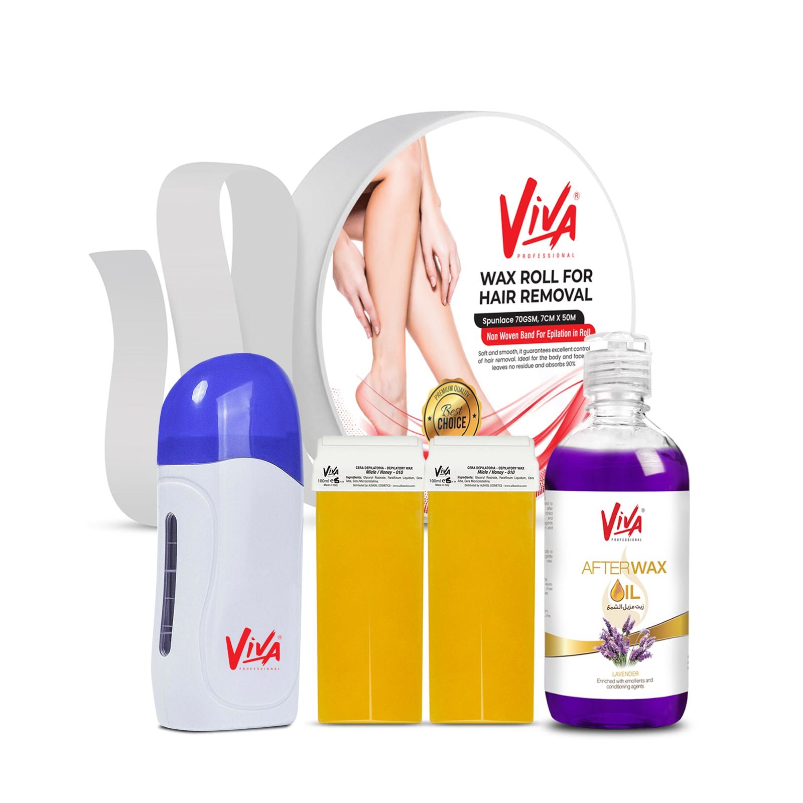 Viva Professional Waxing Kit- Complete Waxing Kit for All Skin Types ...