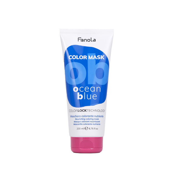 Fanola Color Mask Ocean Blue 200ml – Deep Temporary Blue Hair Colour ...