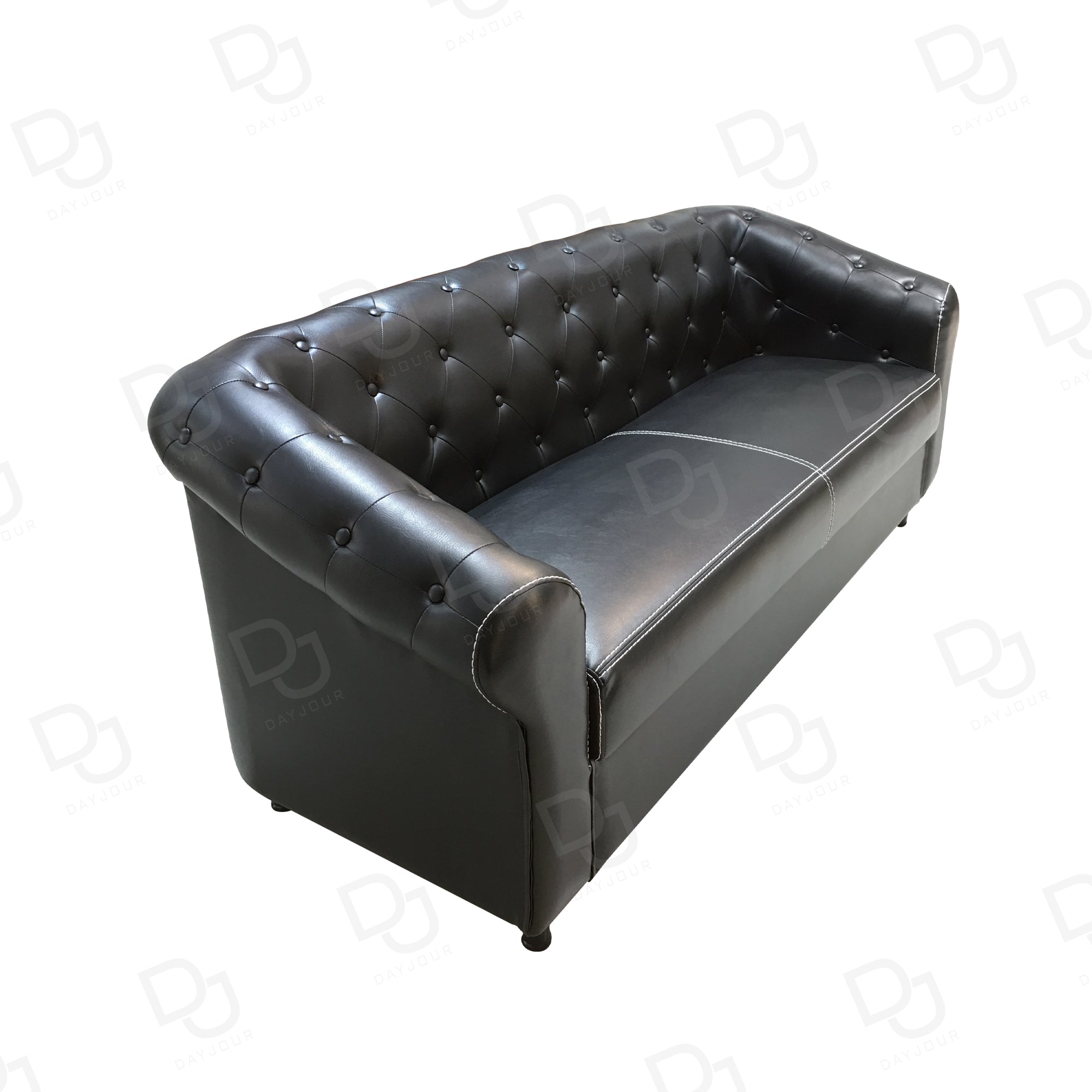 Reception Waiting Sofa Black for salon & offices – Dayjour