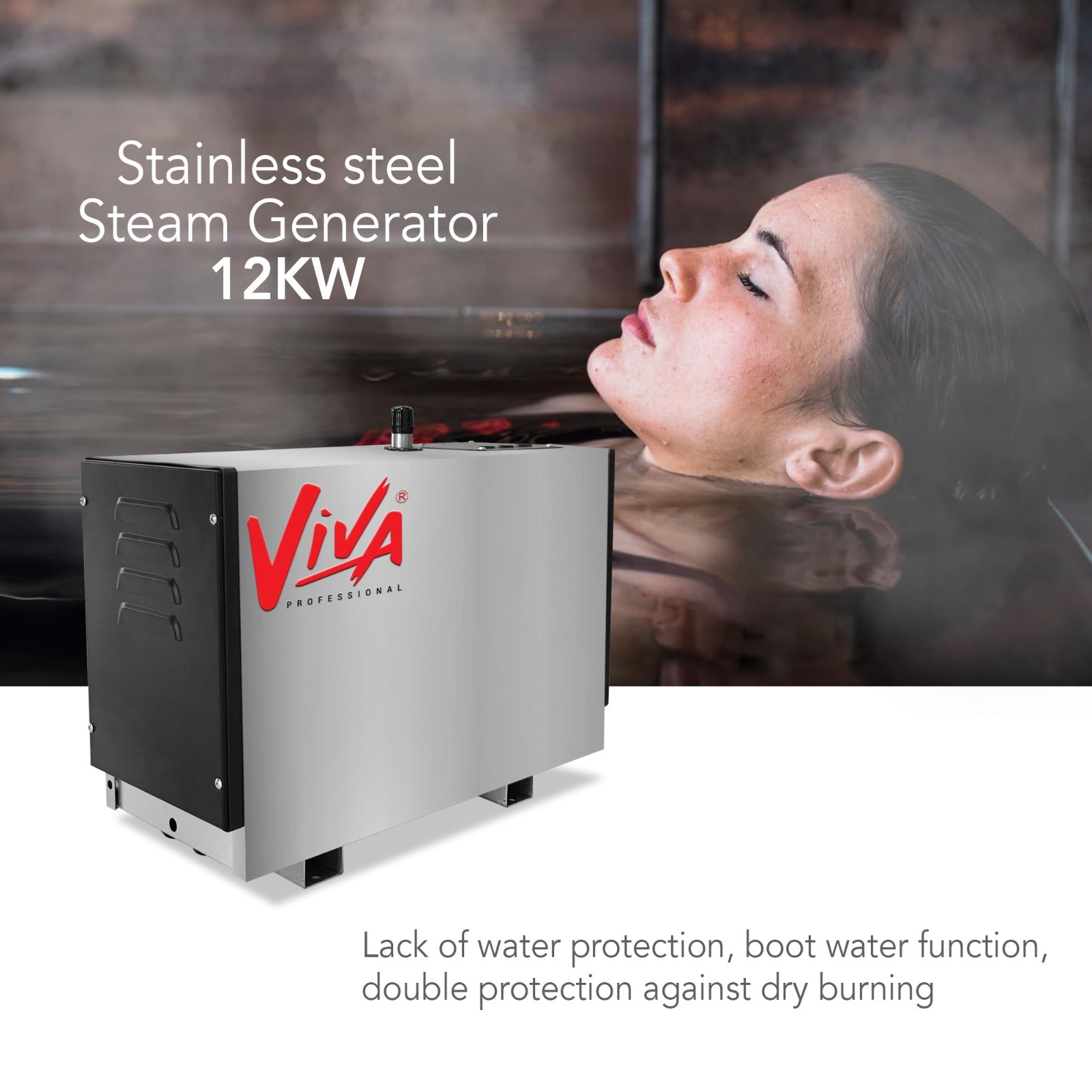 Viva Stainless steel steam generator 12KW – Dayjour