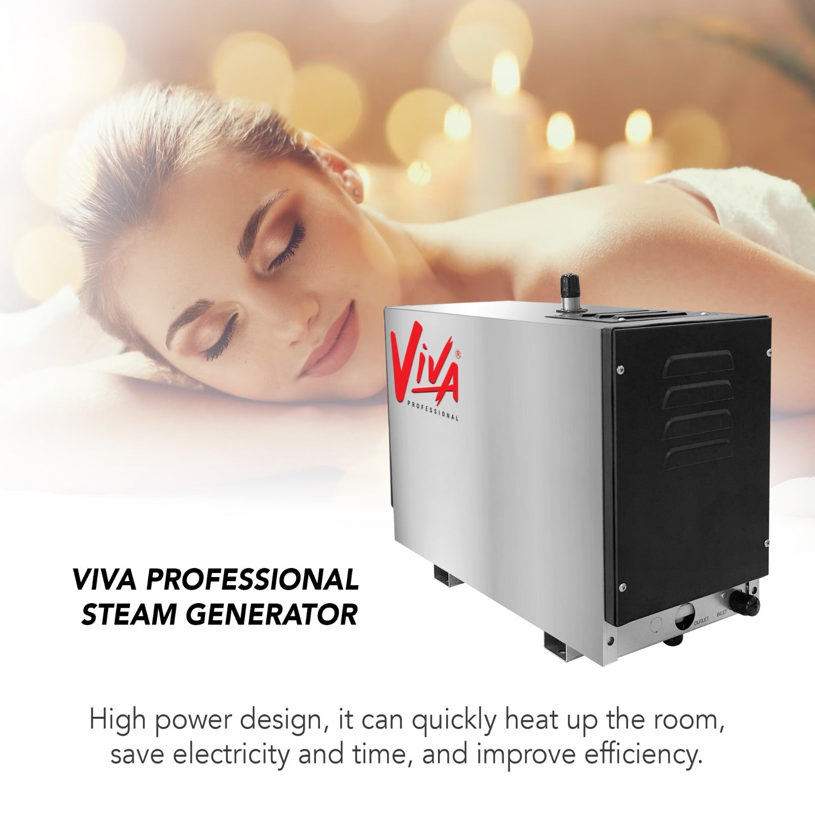 Viva Stainless steel steam generator 9KW – Dayjour