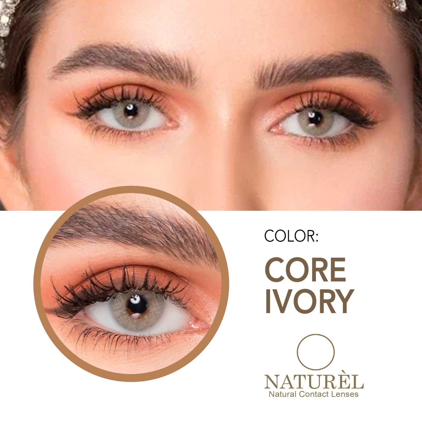 Naturel Natural Color Contact Lenses Core Ivory – Dayjour