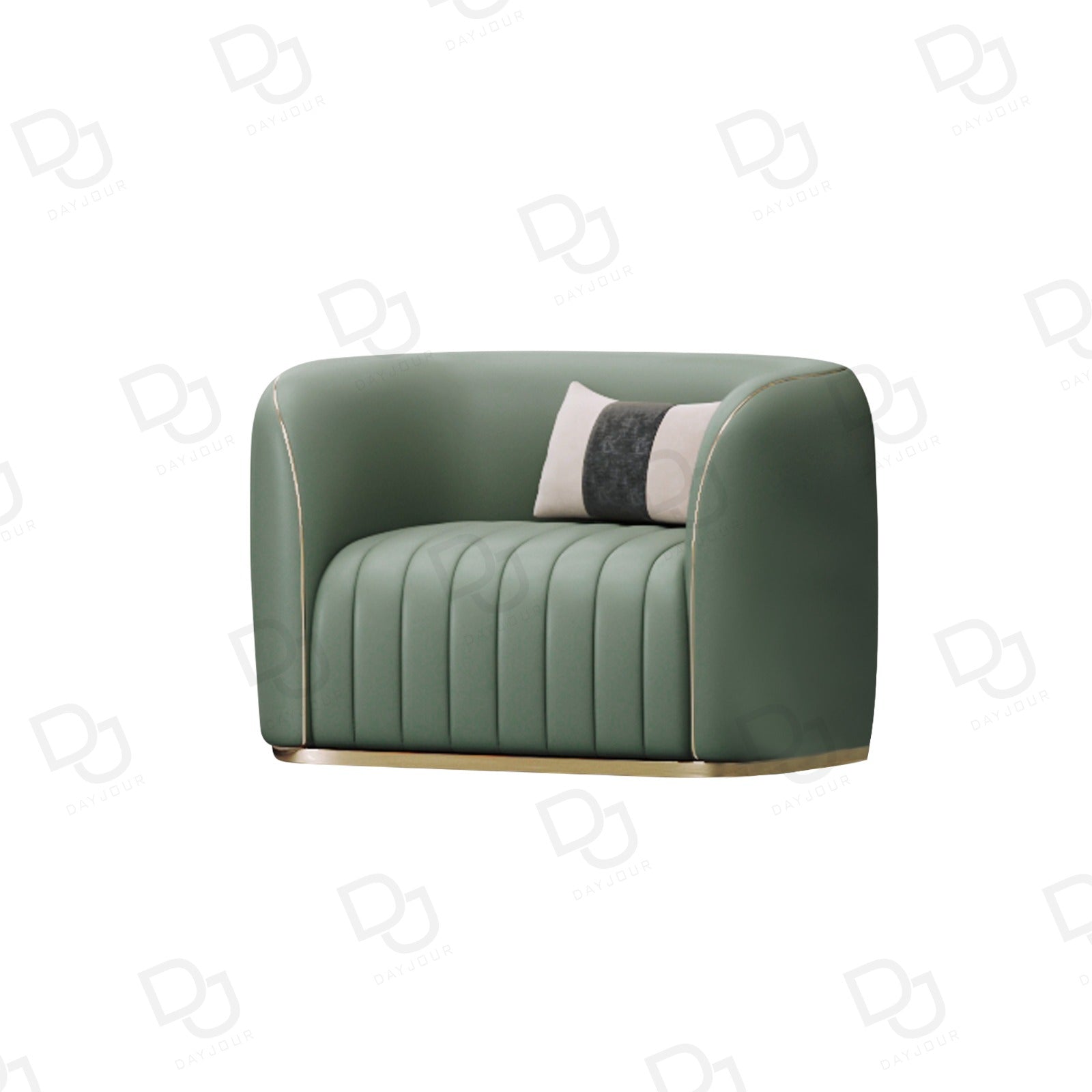 Reception Salon Sofa Small Green – Dayjour